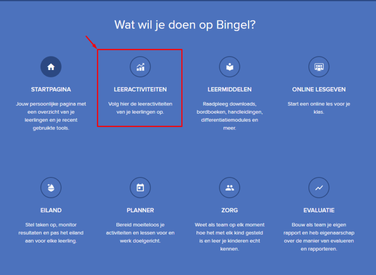Hoe krijg ik een overzicht van alle leeractiviteiten van mijn klas of ...