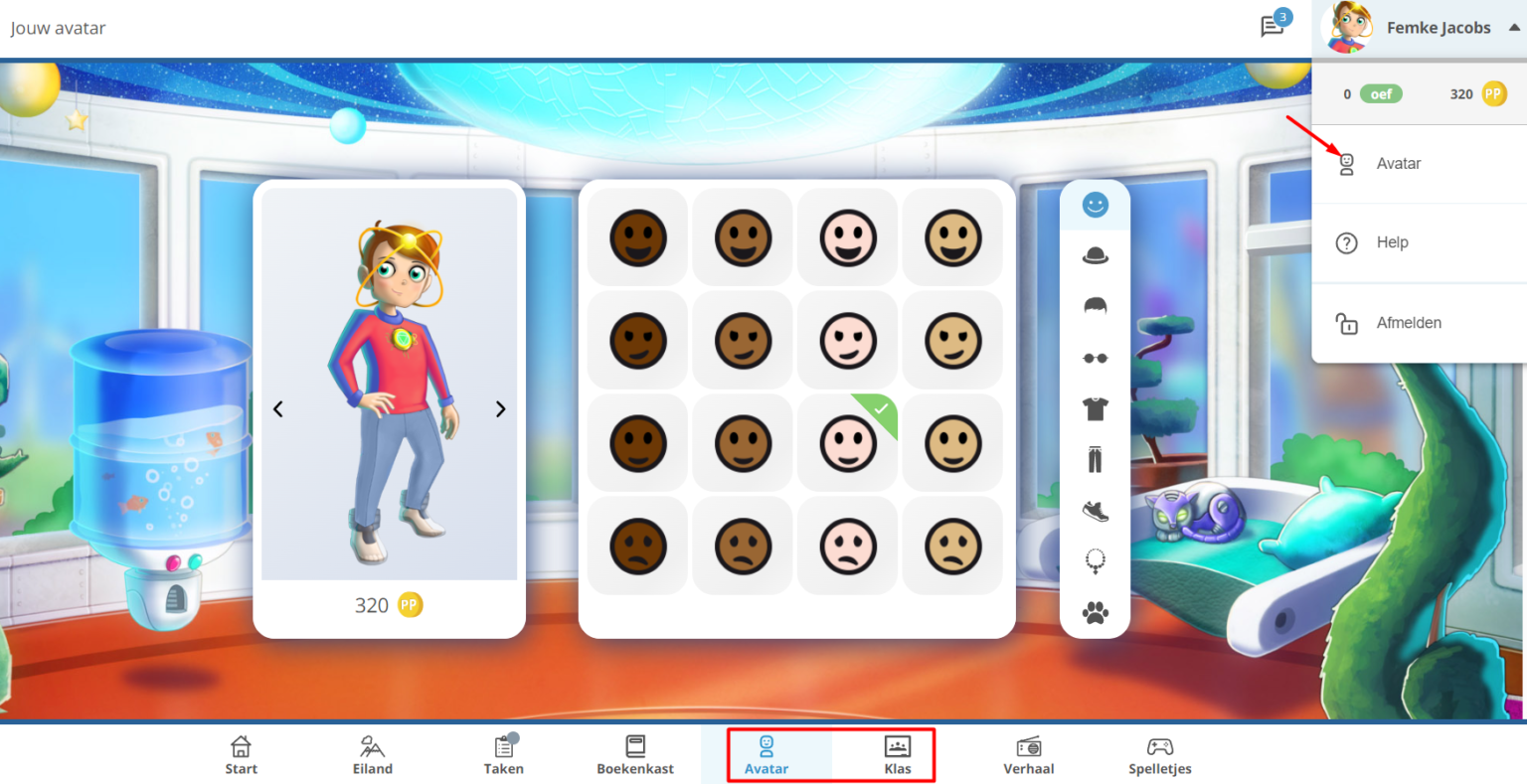 Hoe kunnen leerlingen hun avatar personaliseren met pingping op Bingel ...