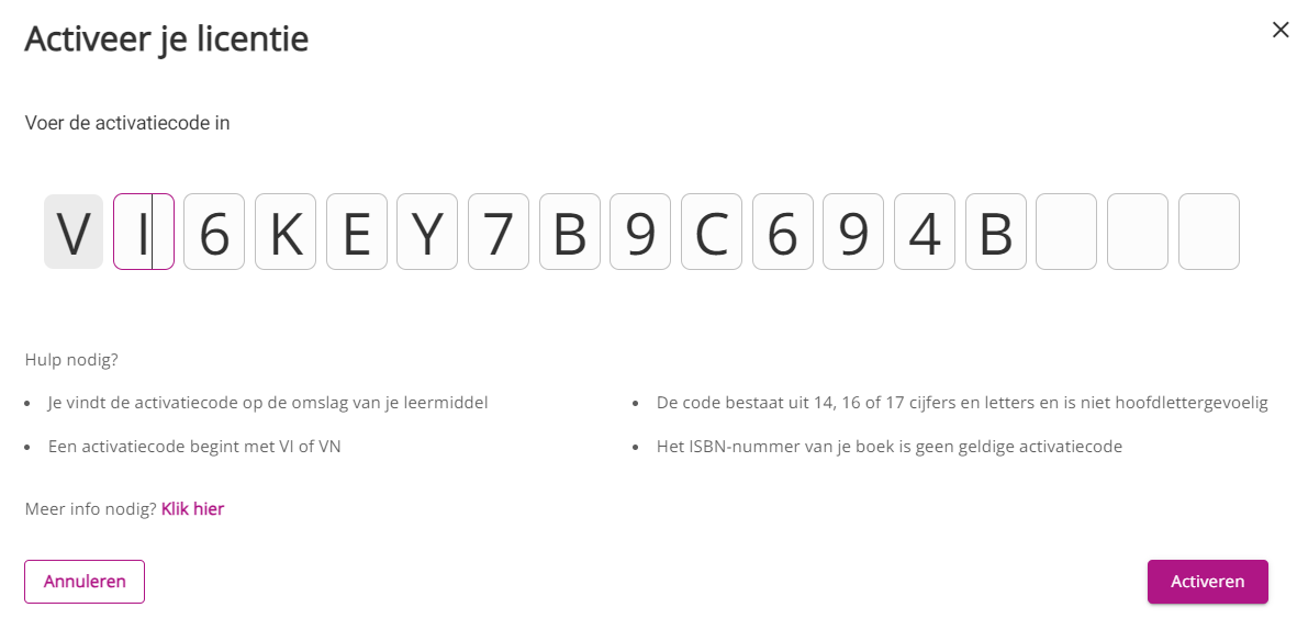 Hoe activeer ik mijn methode in iDiddit? - VAN IN