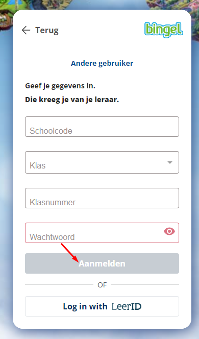 Hoe verbindt een leerling zijn Bingelaccount aan zijn LeerID? - VAN IN