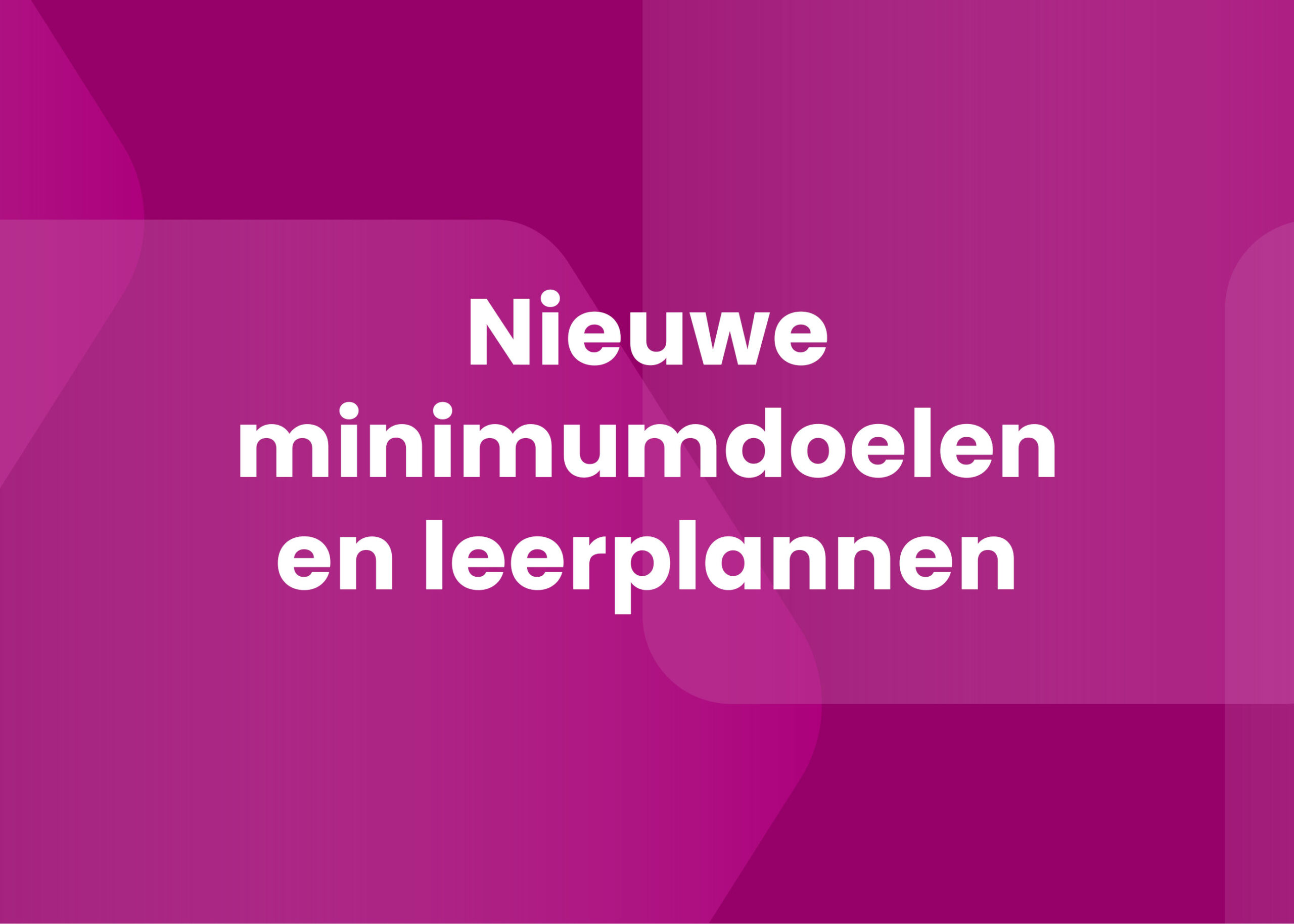 Leerplannen OVSG - VAN IN